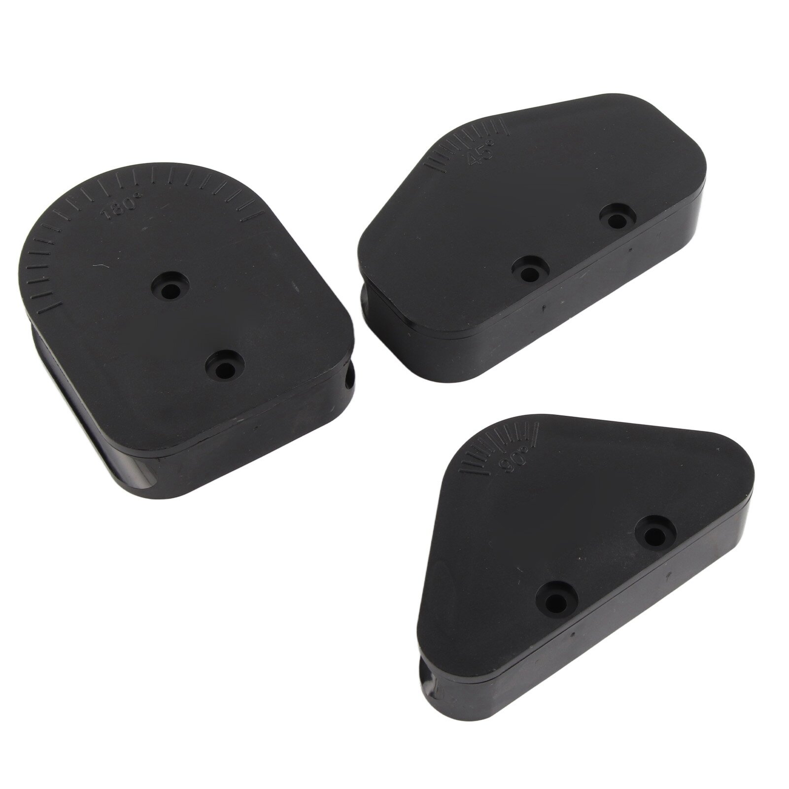 3Pcs Набор инструментов для гибки жестких труб из акрила 16mm внешний диаметр 45/90/180 градусов черного цвета из ABS