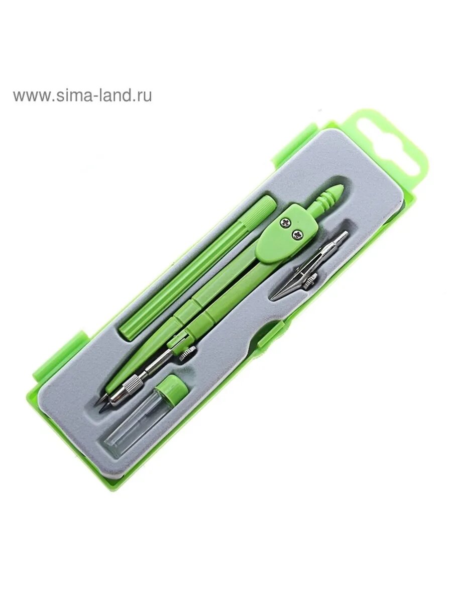 Практичный набор чертежных инструментов в пенале