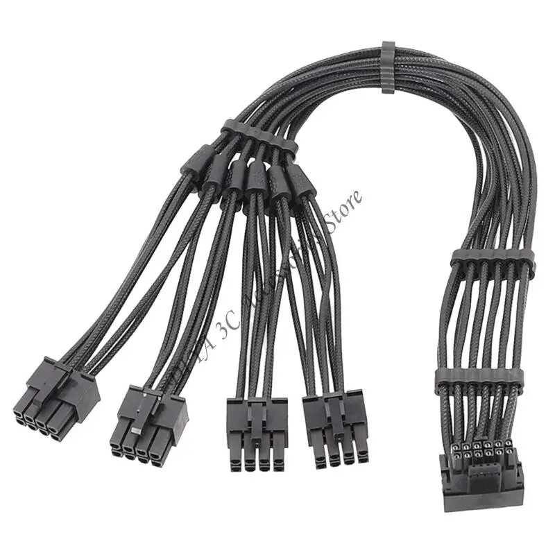 Кабель питания для RTX4000 Series 3x 4x 8Pin на 16Pin 50cm, 4X8PLB