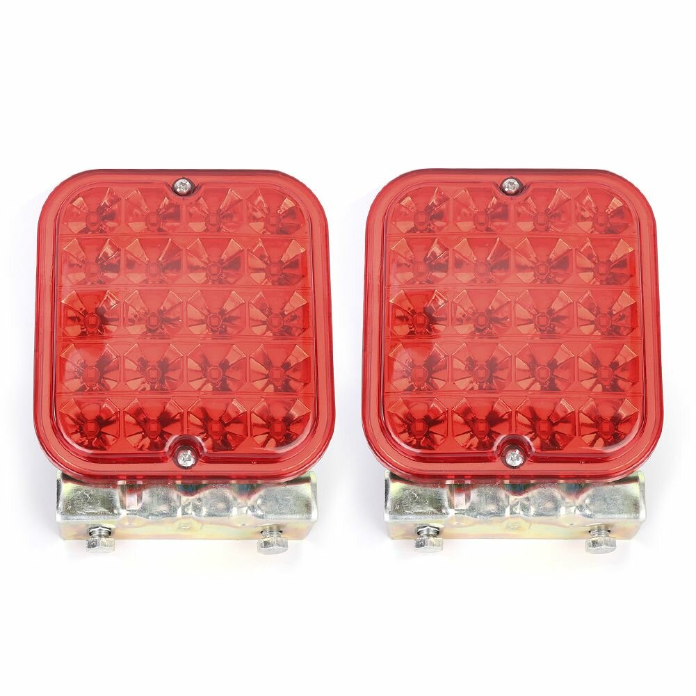 Комплект задних светодиодных фонарей (2 шт.) красные, поворотники, стоп-сигналы, противотуманные для прицепов и лодок
