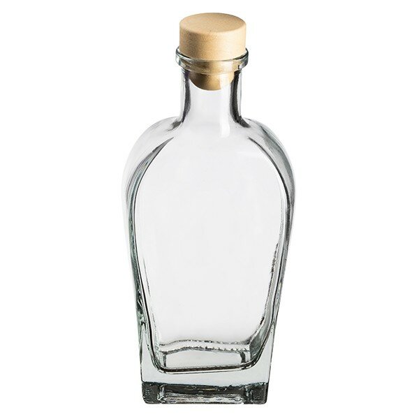 Штоф «Богем» с пробкой, стекло, 0,5 л, прозрачный (Хрустальный звон)