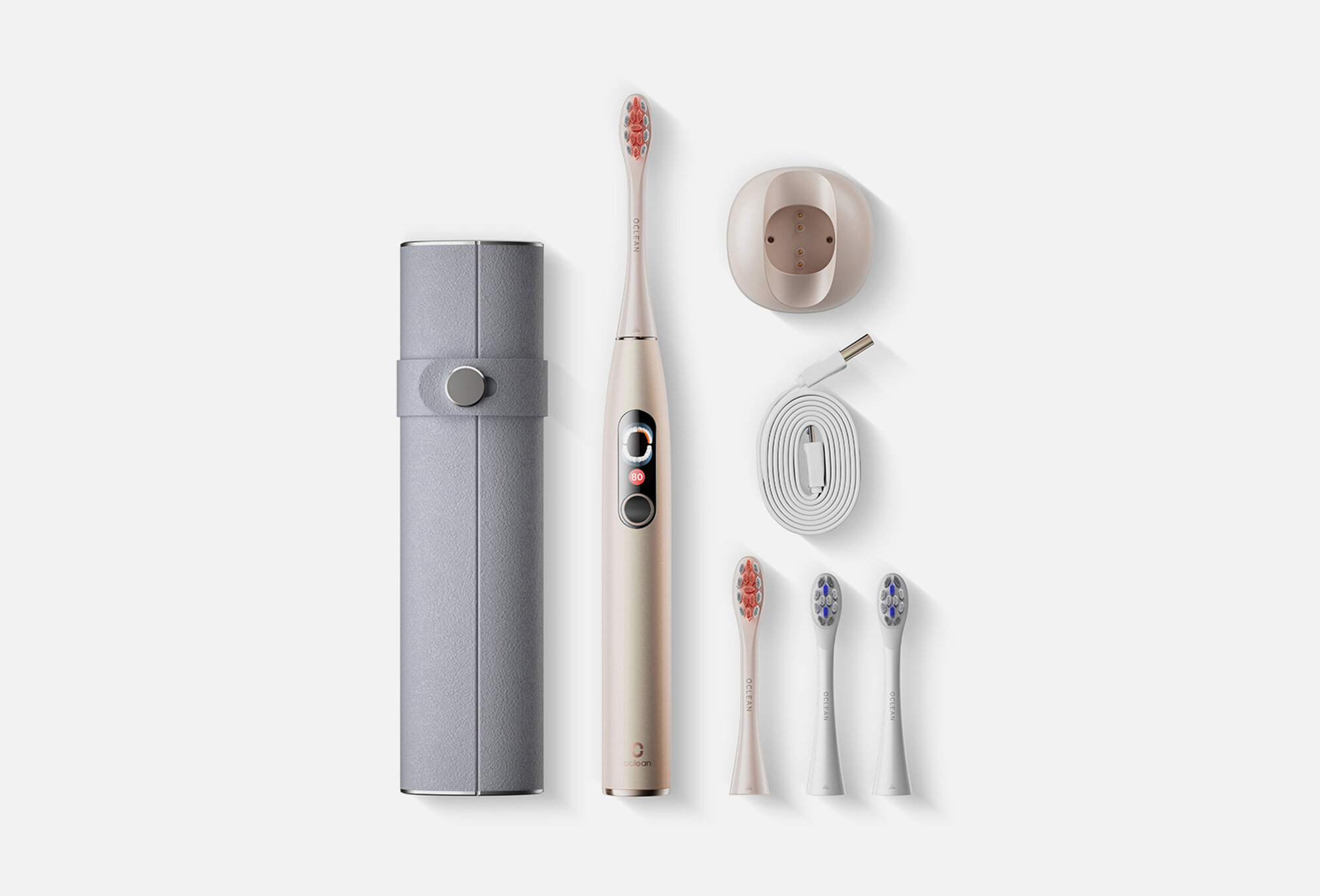 Электрическая зубная щетка OCLEAN X Pro Digital Set Золотая