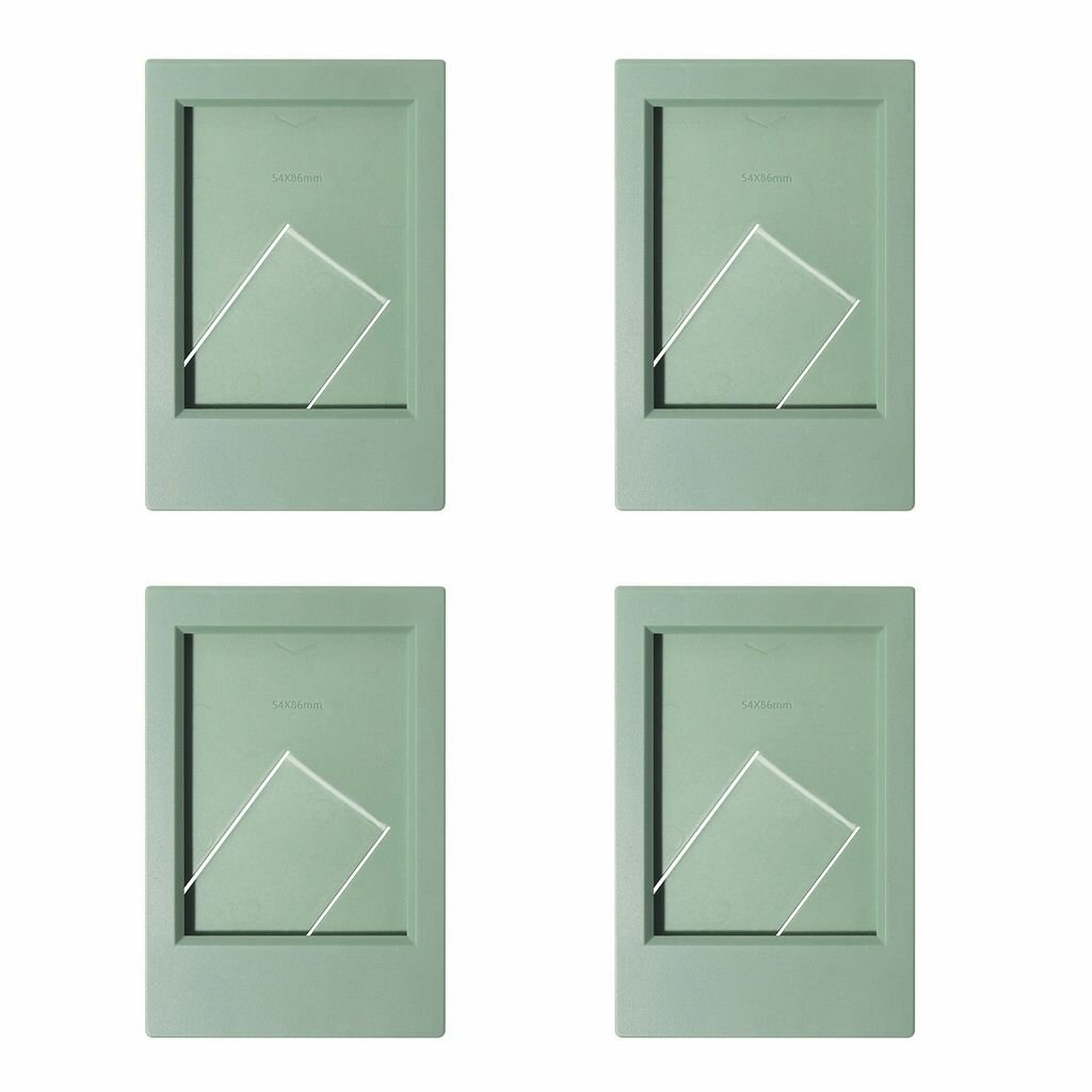 1 комплект из 4 простых 3-дюймовых фоторамок polaroid small-цвета авокадо