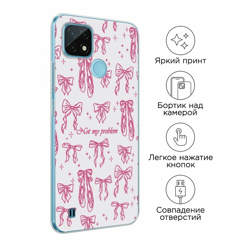 Чехол на Realme C21 / Реалми С21 с принтом "Not my problem 1" — фото 1