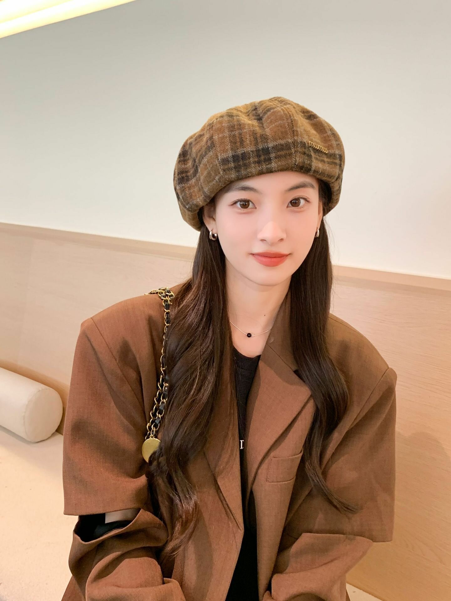 2024 весна и осень, новый теплый берет из чистого хлопка, британская ретро-шляпа художника, большая окружность головы, открывающая лицо, маленькая шляпа газетчика