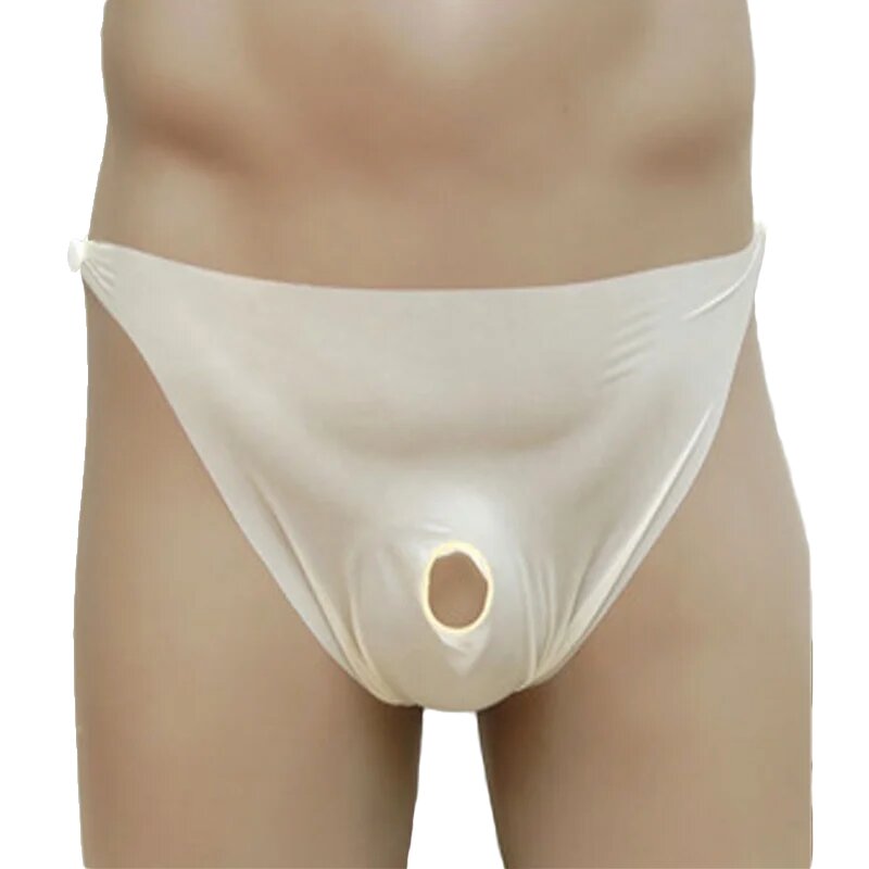 Мужские латексные трусы-стринги