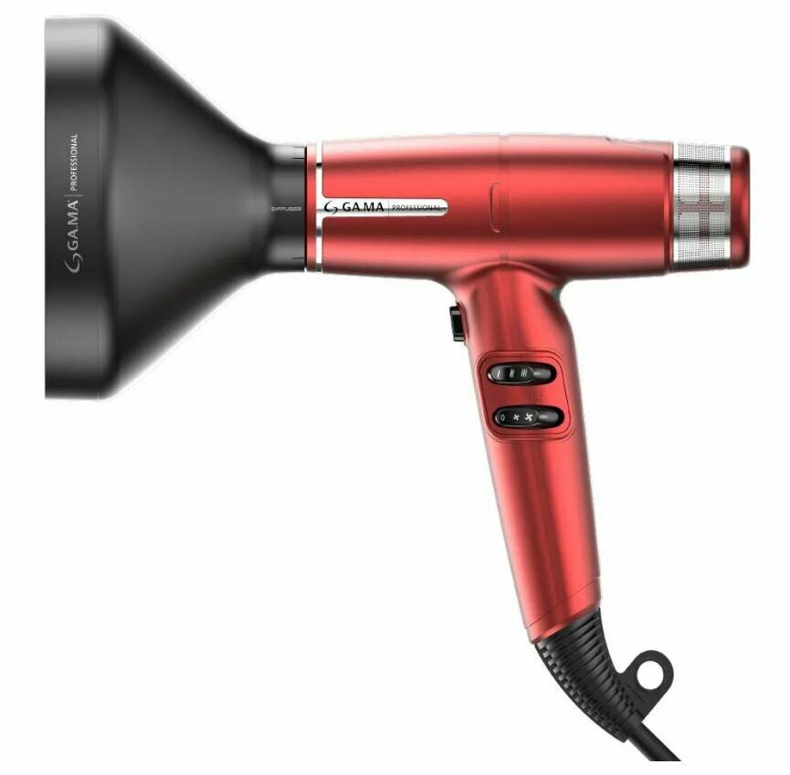 Фен для волос GA.MA IQ LITE PH6030. RD RED, мотор BLDC, Oxy-Active