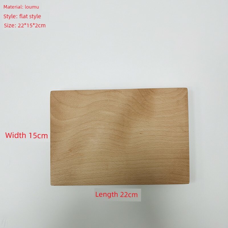 Поднос из букового дерева для кофе, плоский дизайн, 22x15x2 см, совместим с ручным разливом