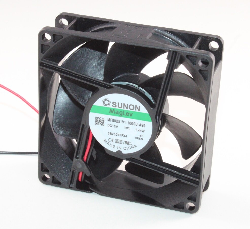 80х80х25мм, MF80251V1-1000U-A99, Вентилятор, Sunon, 12VDC, 0.64W, 33дБА