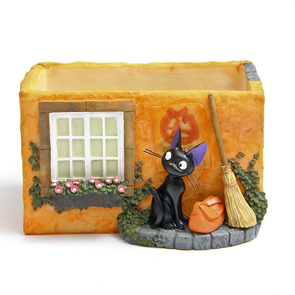 Коллекция игрушек-фигурок Kiki'S Deliverys, смоляные горшки в форме метлы Kiki