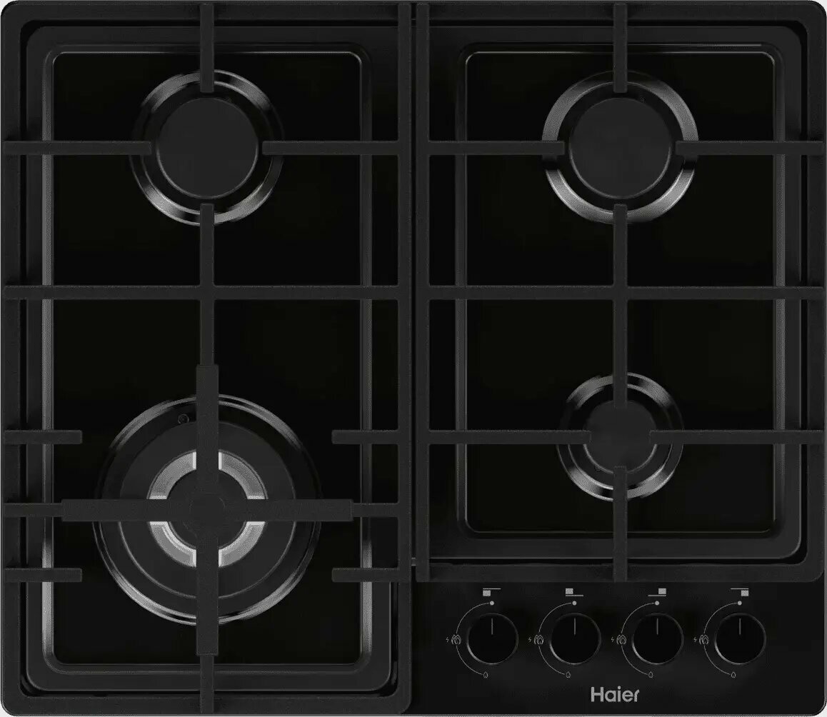 Варочные панели газовые Haier HHQ-M64CTB встраиваемые 4-х конфорочные