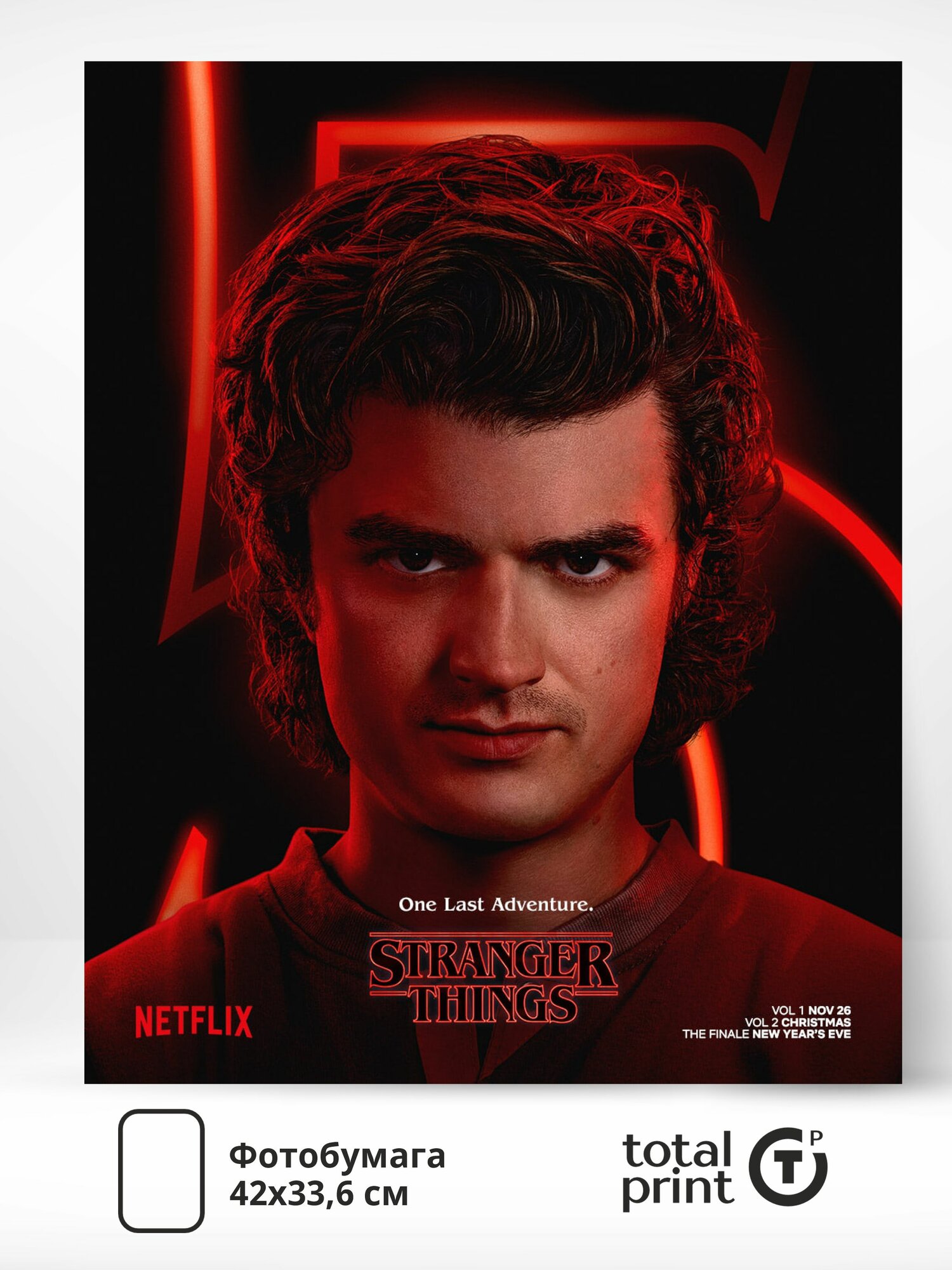 Постер Stranger things, Очень странные дела, 5 сезон, 42х33,6 см, TotalPrint