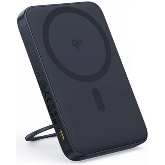 Внешний аккумулятор Baseus PicoGo Qi2 5000 mAh, с подставкой, черный