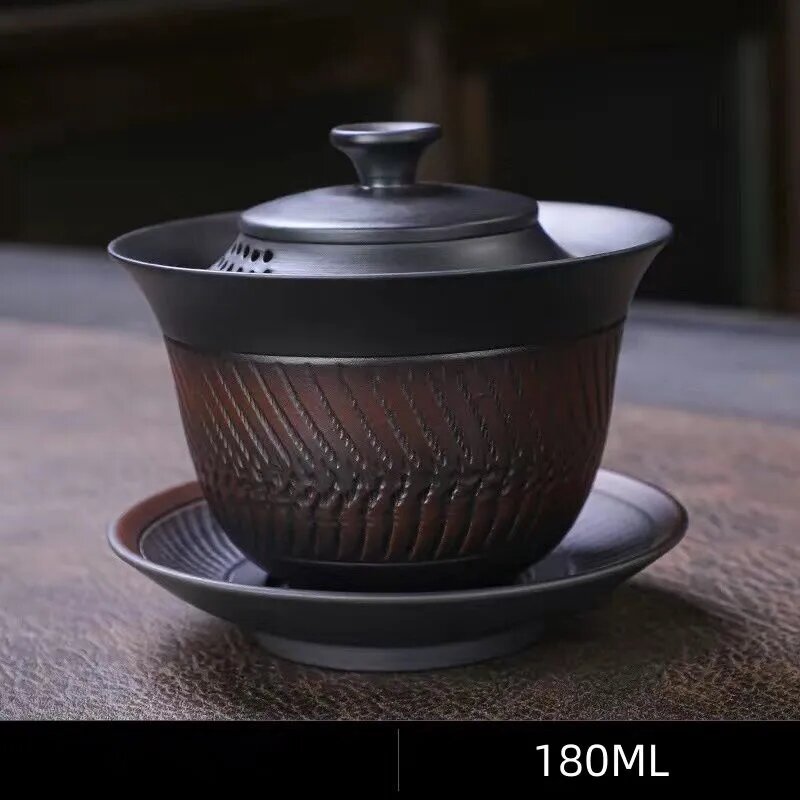 JIANGXINSHE Посуда для чайных церемоний, фиолетовая керамика, 180 мл, 1 шт