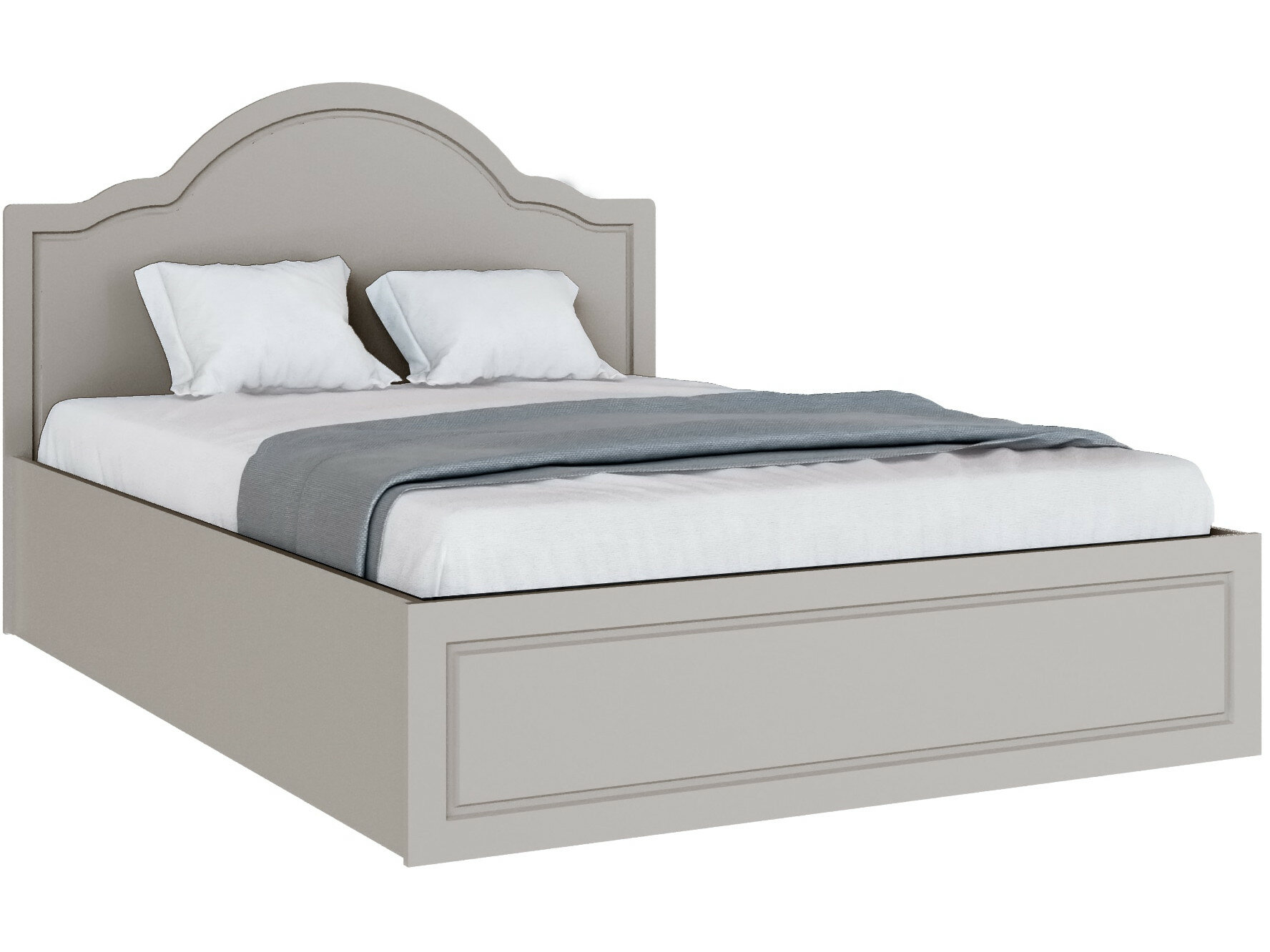 Кровать 140х200 с ортопедическим основанием, Кашемир/Сантьяго софт