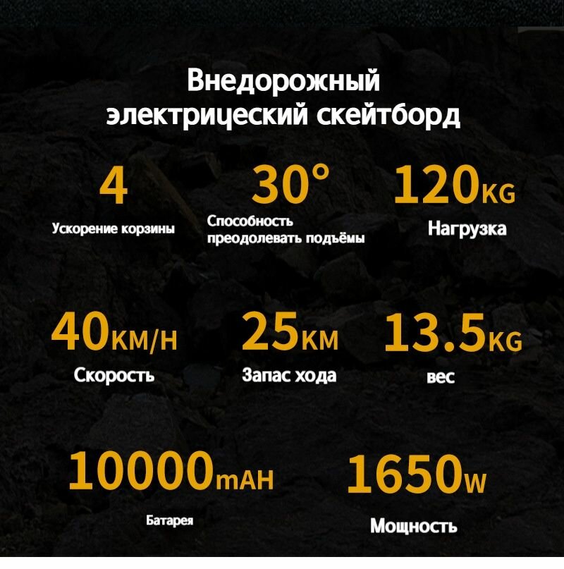 Techno Электроскейт 3300 Вт — фото 1