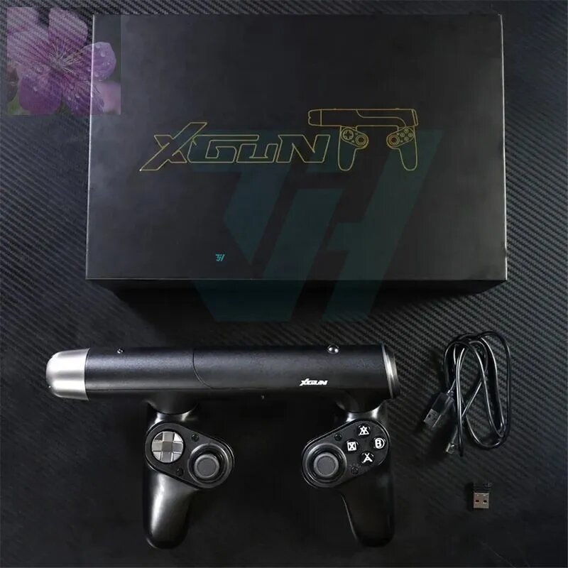Игровой руль XGUN для PC/SWITCH/PS3/PS4 с обратной связью, беспроводной, черный