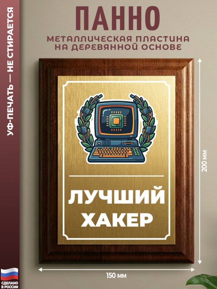 Настенный диплом "Лучший хакер"