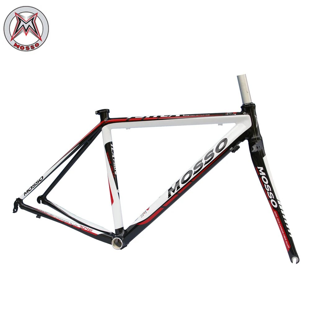 Рама для шоссейного велосипеда MOSSO 791TCA Alu7046 44/47/50/53 см 53 см, Black White Red