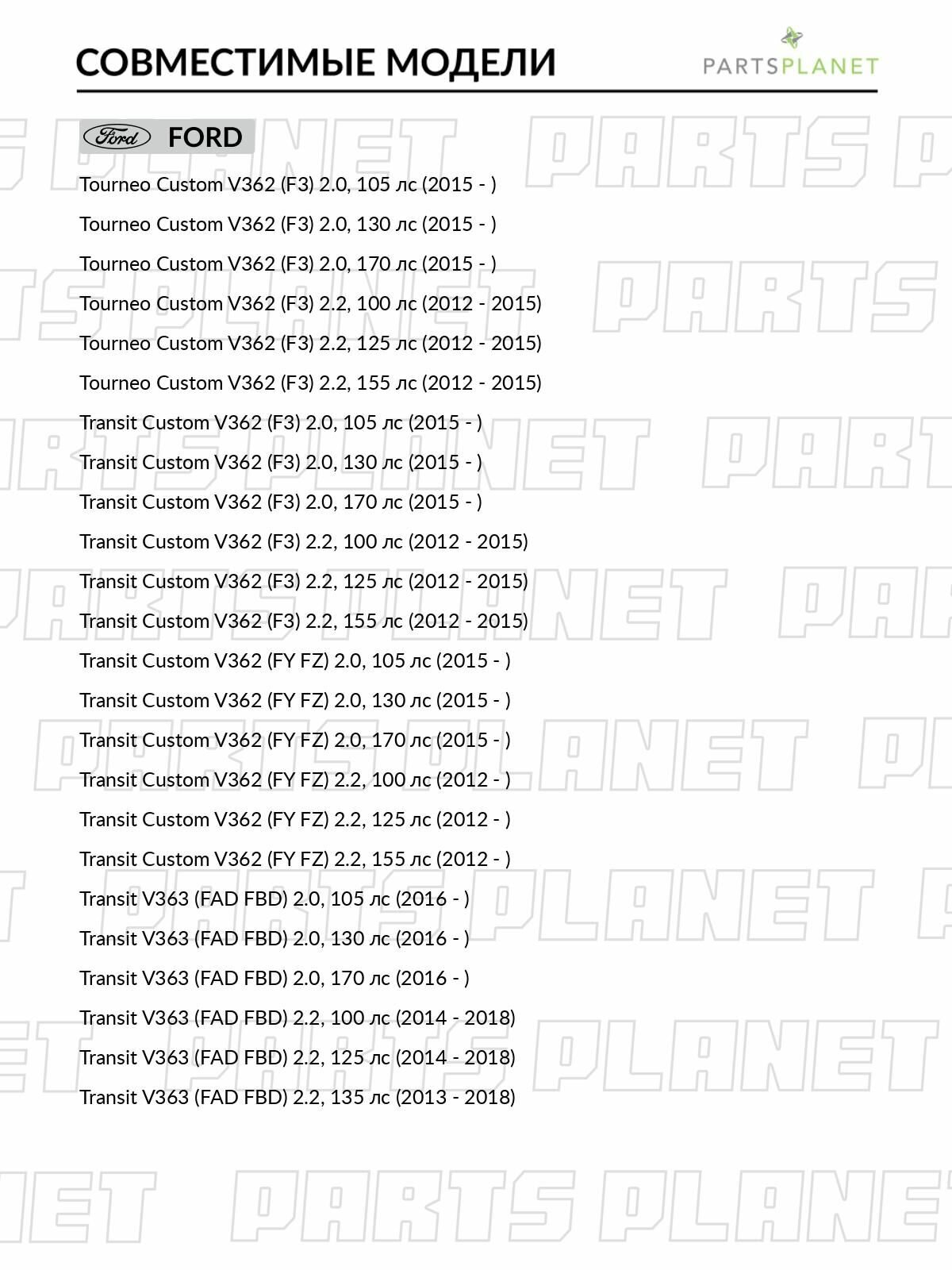 Салонный фильтр, для Форд Турнео Кустом V362, Транзит Кустом V362 — фото 1