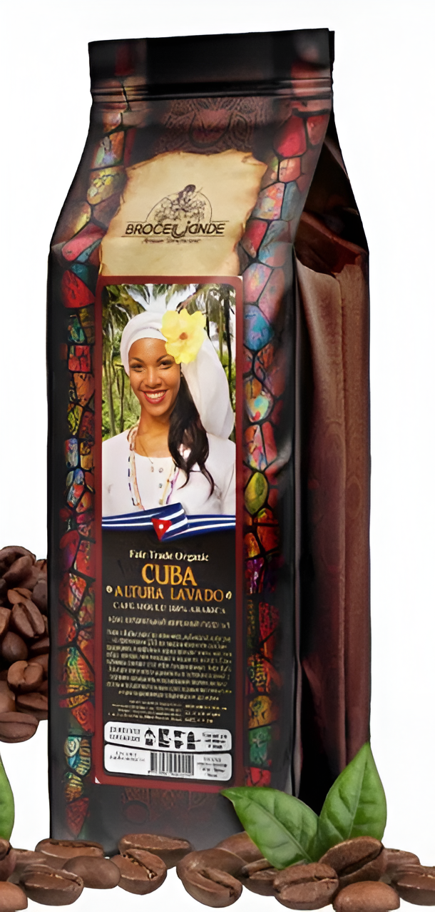 Кофе в зернах Broceliande Cuba, 250 грамм, 100% арабика, 6/10.