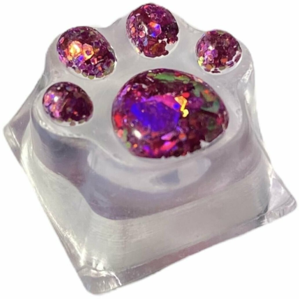 Кейкап "Лапка" с блестящей подушечкой для механической клавиатуры