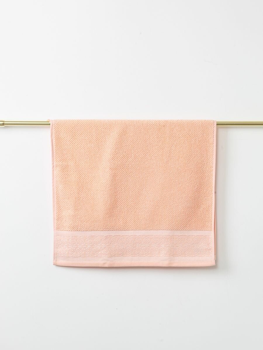Полотенце махровое Sandal 50*90 см, цвет "персиковый", диз. 0497, плотность 500 гр.