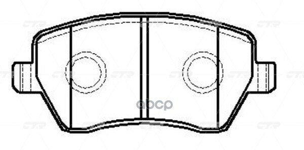 Колодки тормозные передние к-кт NISSAN/RENAULT/LADA LOGAN MCV/ LARGUS c тормозной системой TRW CTR арт. GK0841