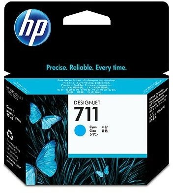 Картридж струйный HP 711 CZ130A голубой (29мл) для HP DJ T120/T520