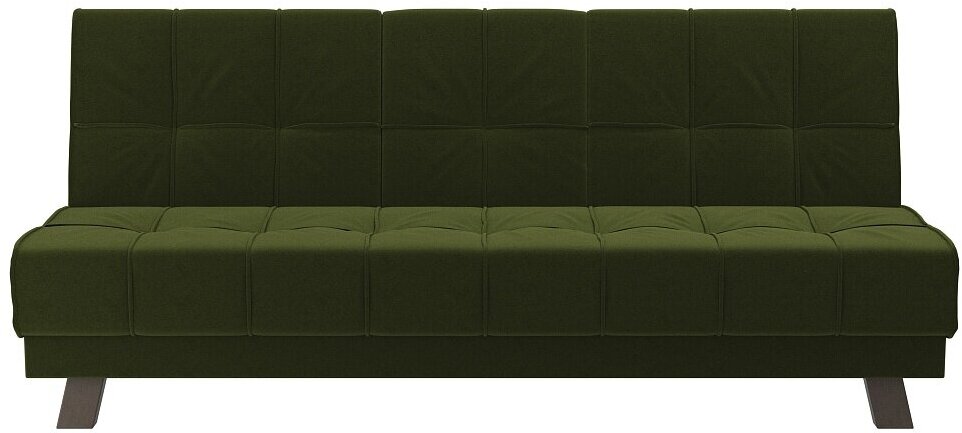 Прямой диван Винсент Зеленый Микровельвет, книжка, 188х88х91 см