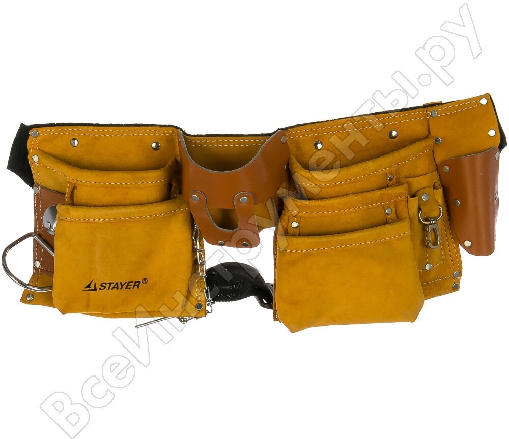 Сумка поясная 10 карманов для ручного инструмента Stayer 38512