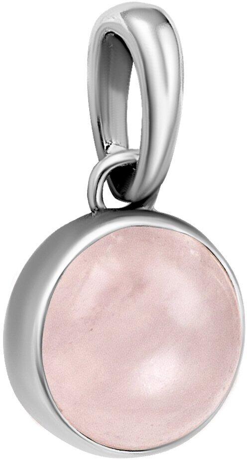 Подвеска Самородок, серебро, 925 проба, чернение, кварц