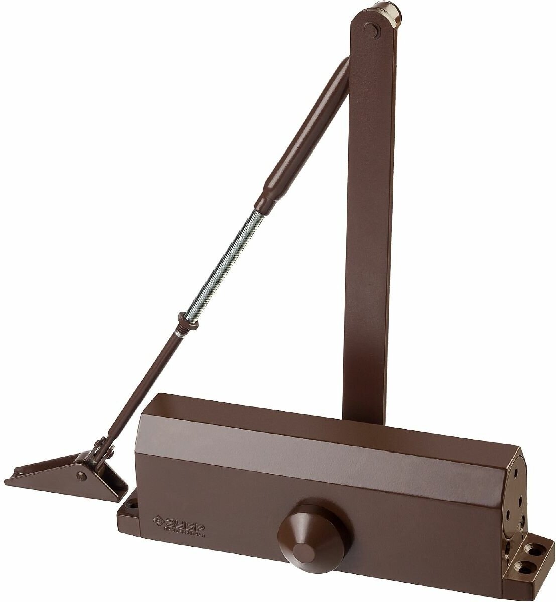 Дверной доводчик ЗУБР Профессионал до 100 кг коричневый 500000 циклов регулировка скорости