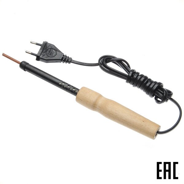 Паяльник ЭПЦН-25/220 электрический 25Вт 220В с деревянной ручкой (2 шт. в комплекте)