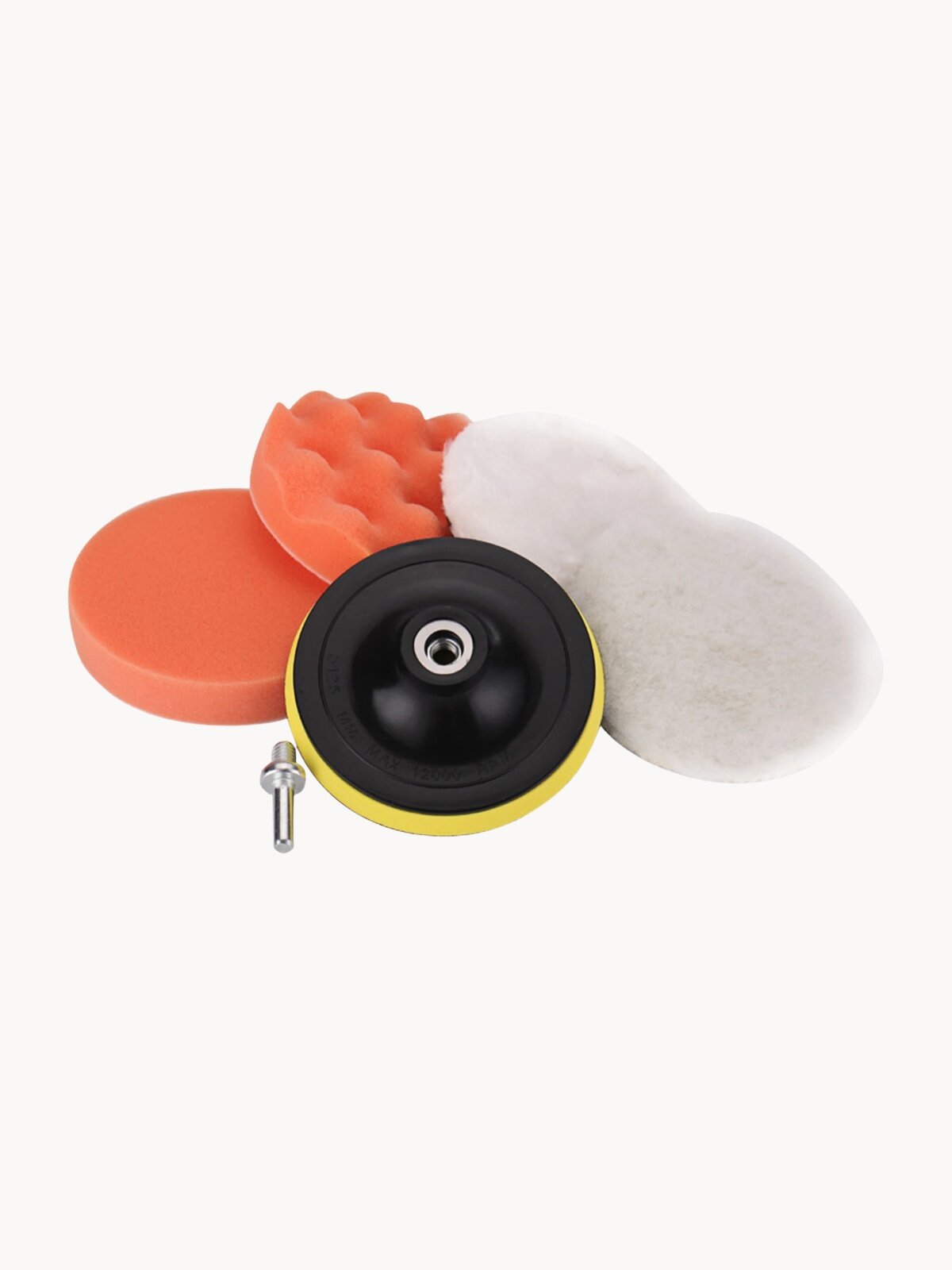 Круги полировальные для полировки кузова авто и фар, губка для авто, насадки 80 мм