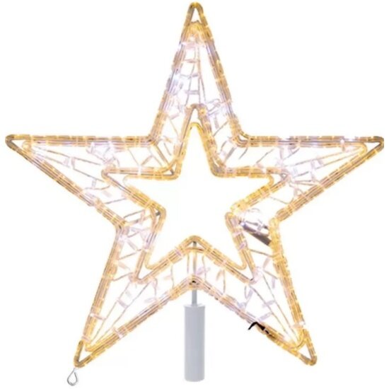 Фигура светодиодная Neon-night Звезда 80 см, 80 светодиодов, с трубой и подвесом, цвет свечения теплый белый/белый (514-273)