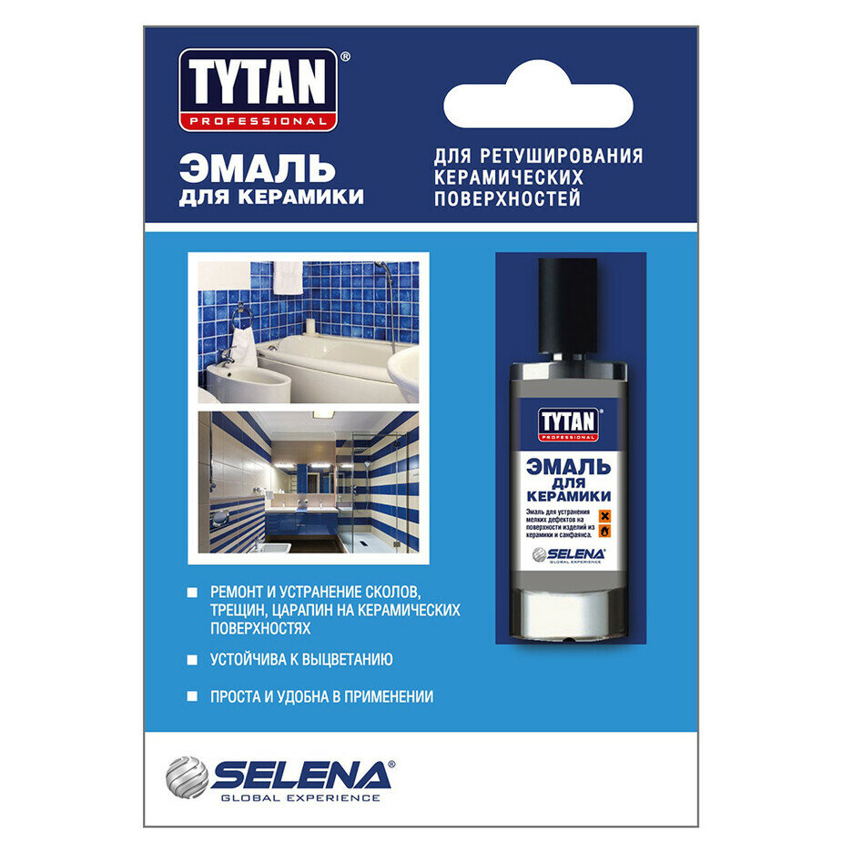 Эмаль для керамики Tytan Professional белая 8 мл