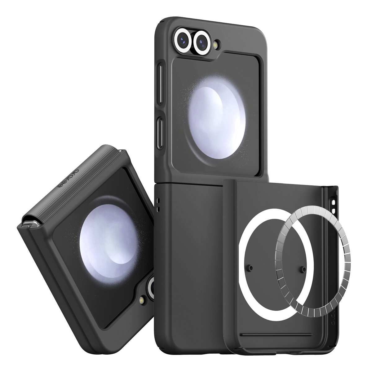 Чехол на Samsung Galaxy Z Flip6 Araree Aero Flex M, магнитный, черный