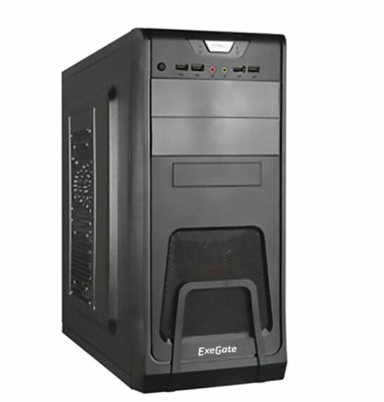 Компьютерный корпус ExeGate CP-603 (EX278392RUS) черный - Midi Tower, ATX, Micro-ATX, USB 3.2 Gen 1 Type-A, USB 2.0 Type-A