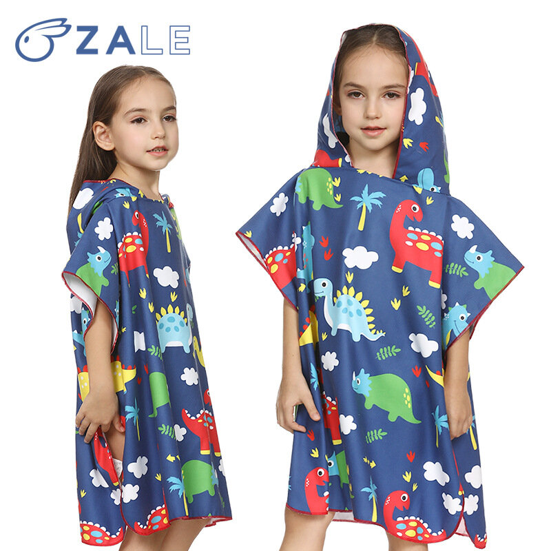 Пляжный халат Zale M Cloak, с принтом, двусторонний, из микрофибры