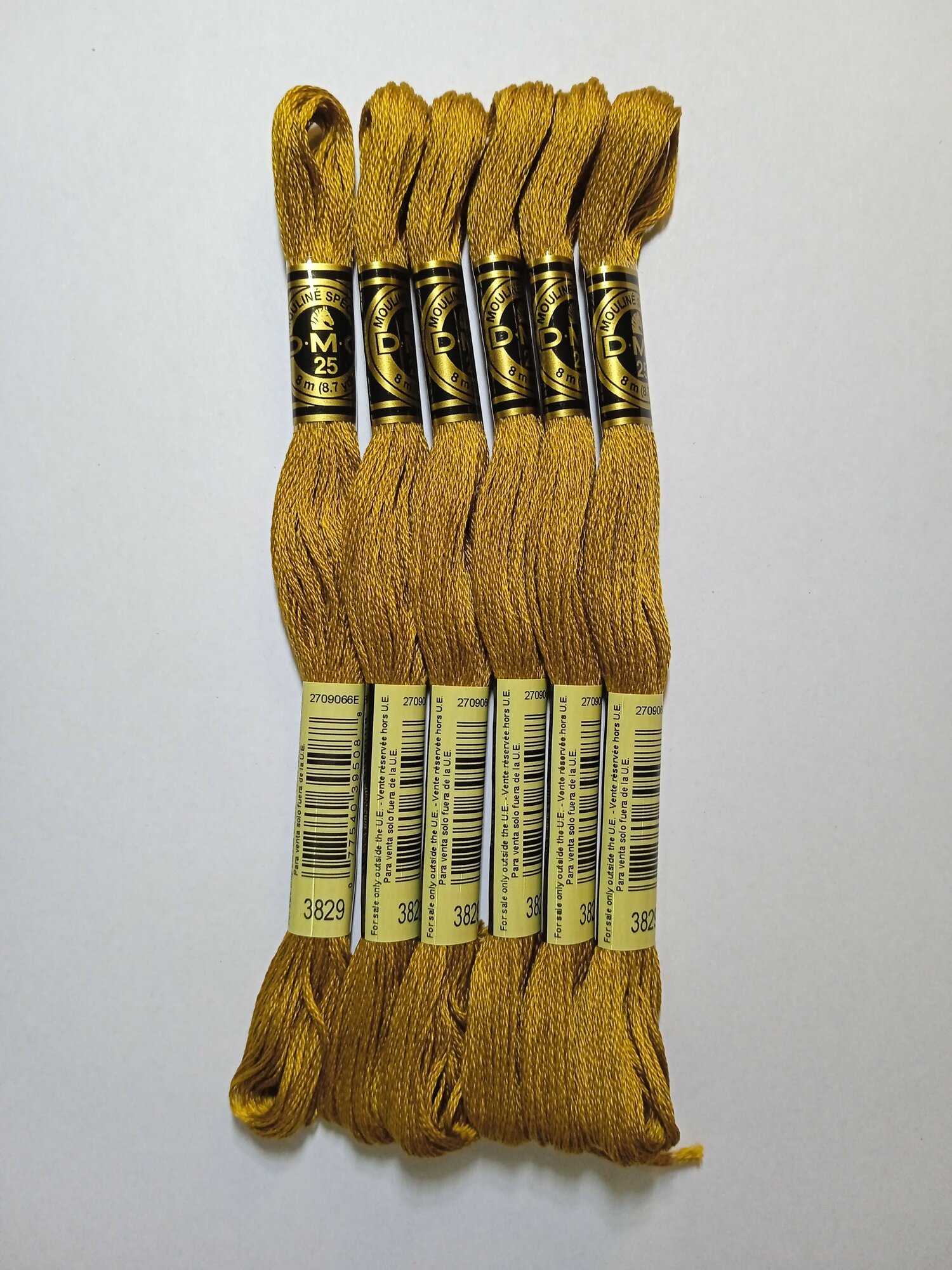 Набор ниток мулине, 8 м, 6 шт DMC-3829_6