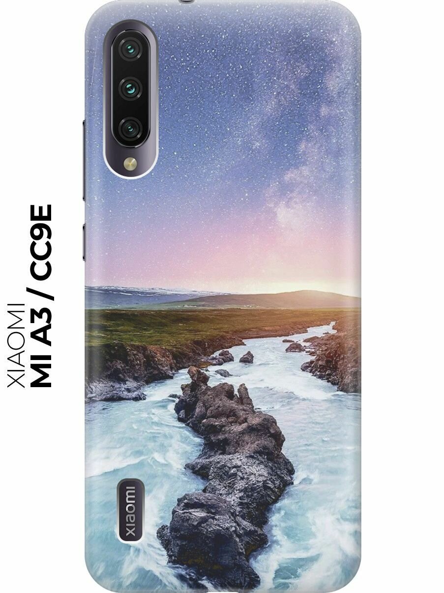Силиконовый чехол Река и звезды на Xiaomi Mi A3 / CC9e / Сяоми Ми А3 / Ми СС9е