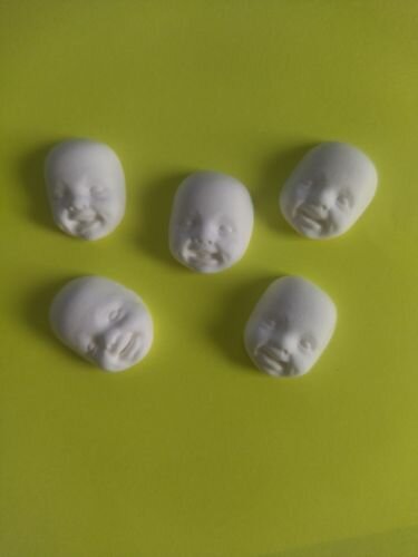 Набор лиц - 5 шт. для ватной игрушки и куклы, малыш, ребенок, мальчик, девочка