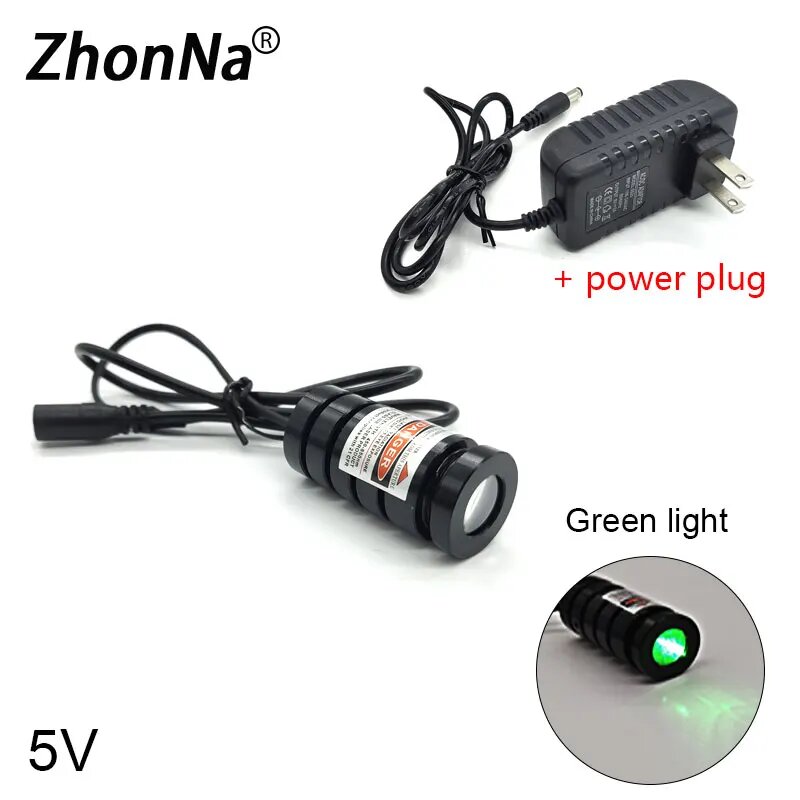 Зеленый лазерный модуль ZhonNa 5V GREEN SET
