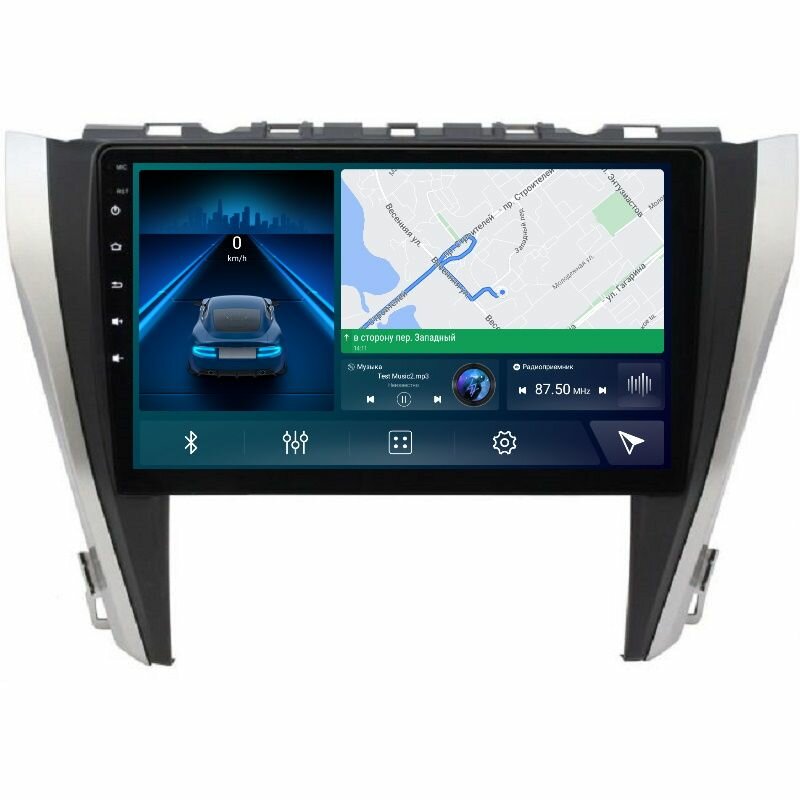 Магнитола CRS-300 Тойота Камри 55 Toyota Camry 2015-2017 с Android 13, 4/32Gb память, 8 ядерный процессор, Carplay, DSP, 4G модем (Sim)