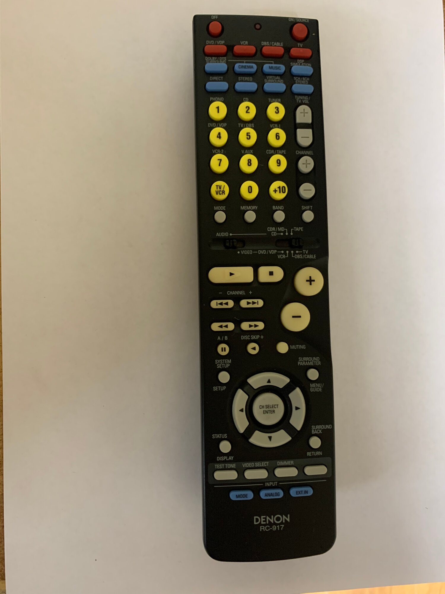 Пульт дистанционного управления Denon RC-917, оригинальный, для ресиверов Denon