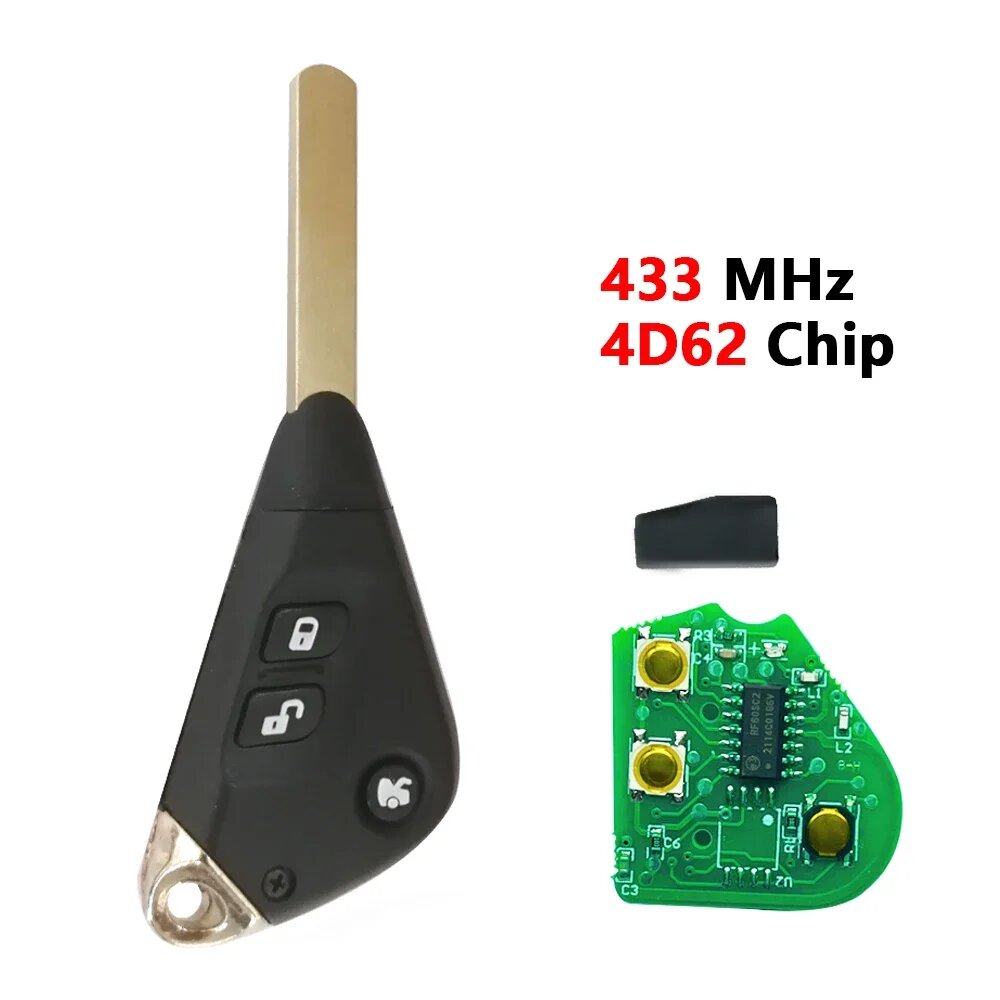 XNRKEY 3 кнопки 433 МГц 4D62 дистанционный Автомобильный ключ для Subaru Forester Impreza белый