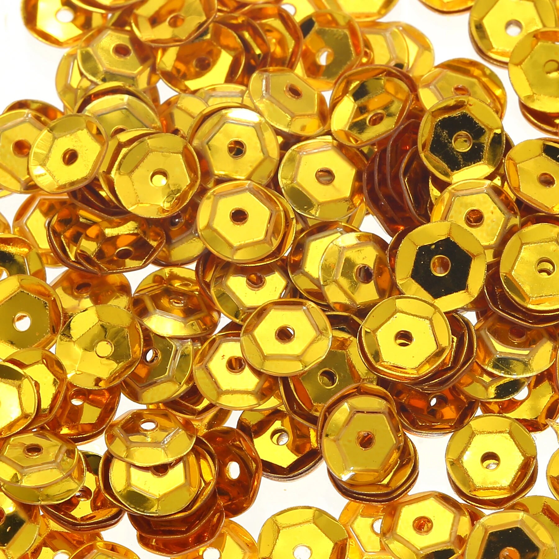 Блестки JOYAHO Dark Gold 4 мм, 1100 шт