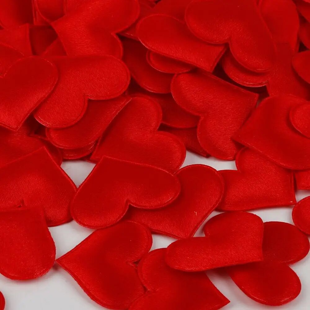 Сердца из пенобумаги Beadia 100 шт Красный, 32x25mm Red