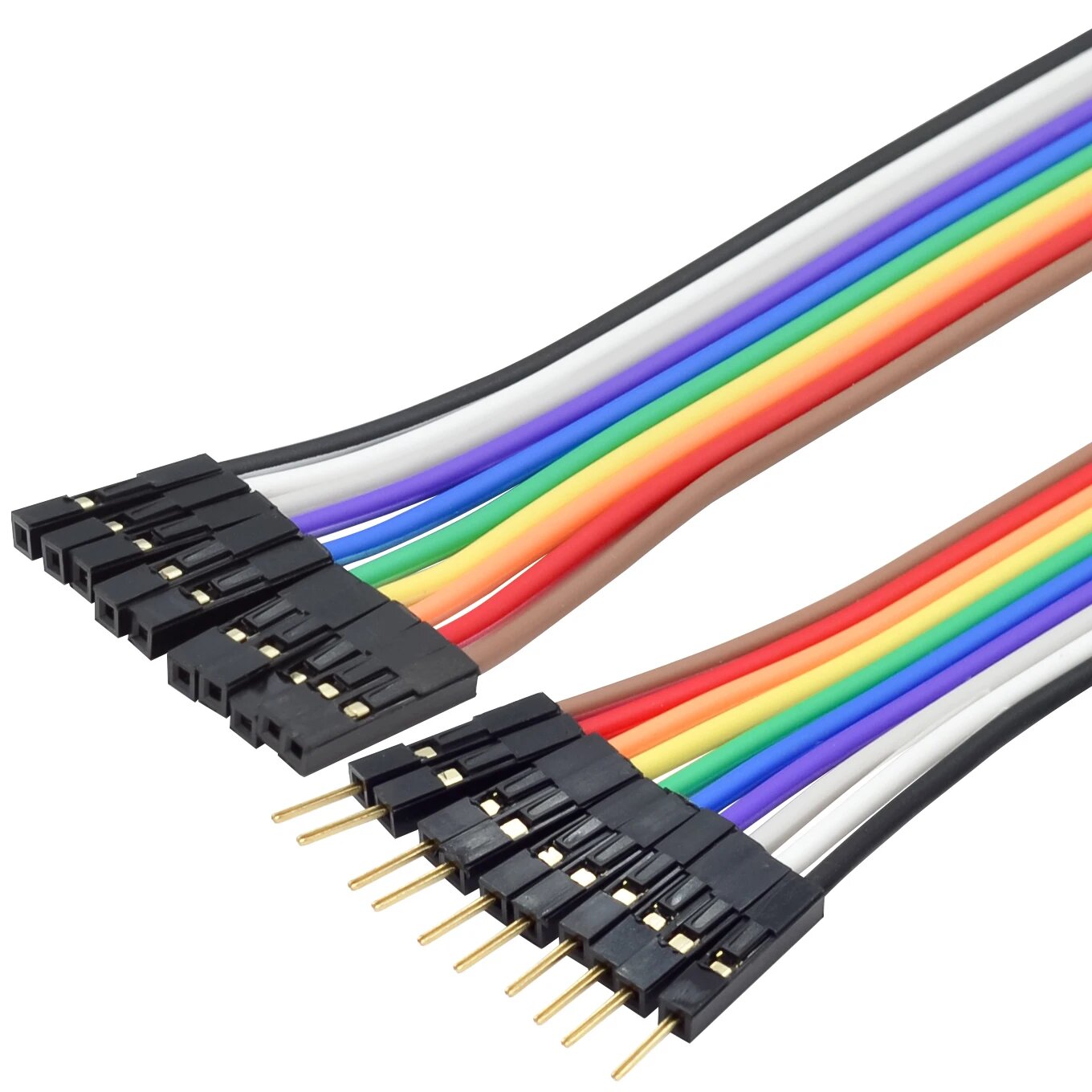 Цветной кабель Dupont WC 28 жил медный 20/30 см 30CM F to F 10P